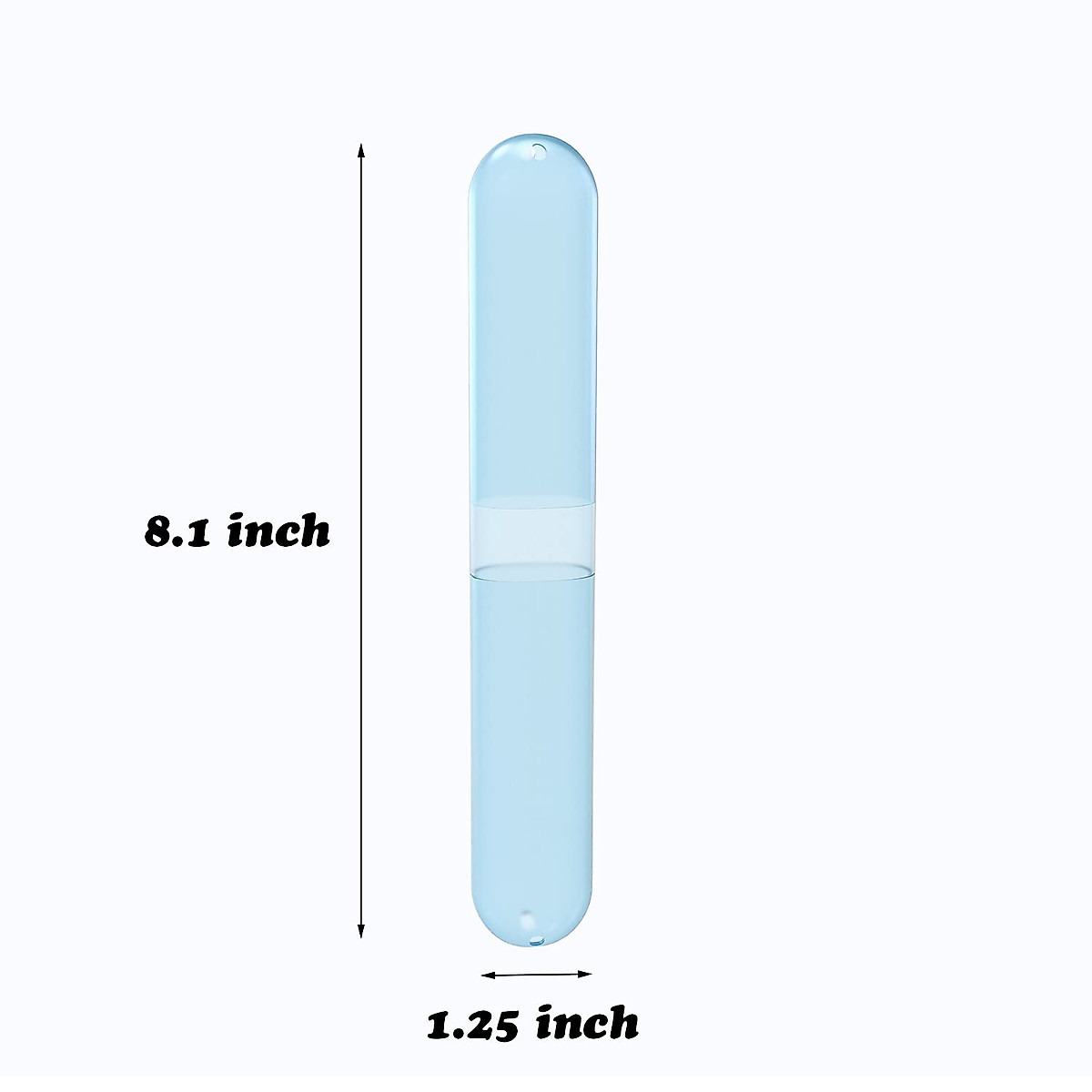 MANSHU 7 Pack Travel Toothbrush Case, Plastic Portable Toothbrush Holder for Traveling, Camping, Business, Home, School.
