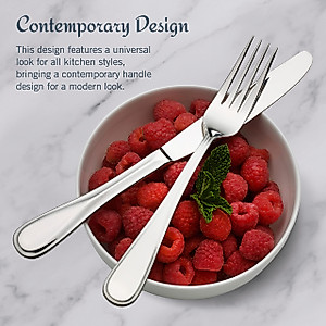 Mikasa Bravo 65-Piece Stainless Steel Flatware Set, Service for 12