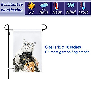 Sublimation Blanks Garden Flags Set of 20,DIY Lawn Garden Flag Polyester Banners 12 x 18 Inches Blank Yard Flags,Polyester Blank Flags for Heat Press for Indoor Outdoor Garden Decoration