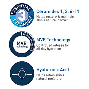 CeraVe Daily Moisturizing Lotion for Dry Skin | Body Lotion & Facial Moisturizer with Hyaluronic Acid and Ceramides | Fragrance Free | 19 Ounce