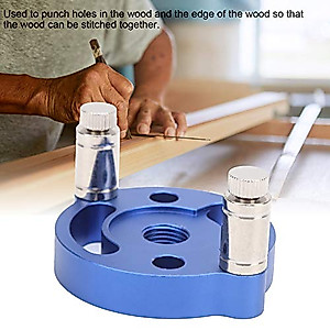 Drill Guide, Self Centering Dowel Jig Kit, Dowel Drill Guide, Aluminum Alloy 3 Hole Drill Bit Guide Jig Positioning Locator, Hole, Jig Accessories