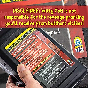 Headlight Fluid Car Gag Gift Makes Hilarious Fun of Automobile Inept Pals. A Hysterical Hit for Secret Santa and White Elephant Parties! Give Your Friend or Frenemy a Funny Prank Product for Cars!