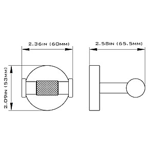 SENMY Designer Luxury Shiny Gold Knurled Matte Black PVD Finish, Solid Brass Construction, Double Towel Hook, Rustproof, Heavy Duty Door Hanger Robe Closet Corrosion-Proof Wall Mount Bathroom Kitchen