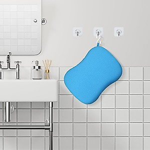 Shower Seat Cushion for Transfer Benches, Shower Bath Chairs, Bathtub Seat Foam Cushion Mat with Hook, Quickly Dry Bathtub Chair Pad with Breathable Air Mesh Fabric