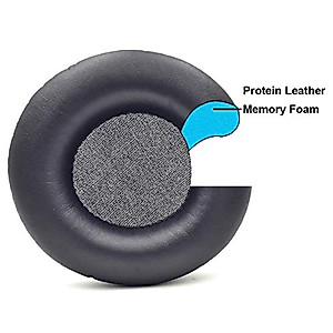 S700 Replacement Earpads Ear Pad Cushion Cover Compatible with JBL Cuffle Synchros S500 S700 E50 E50BT Wireless Headphones (Black)