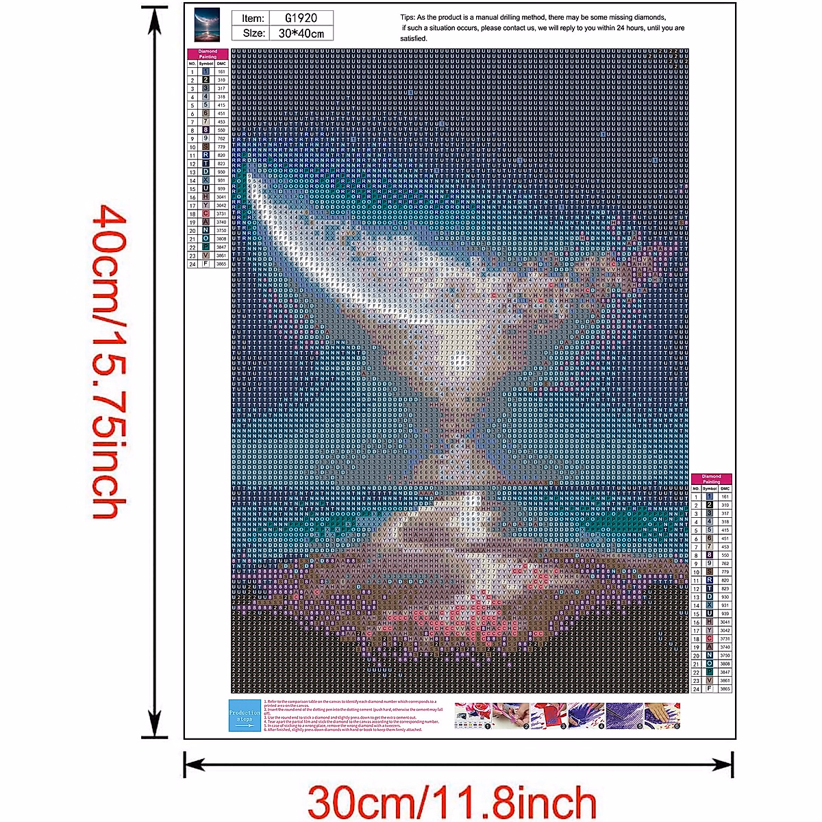 Clendo Moon Diamond Painting Kits for Adults，Moon with Flowers Diamond Art Kits Full Drill Crystal Rhinestone Diamond Embroidery Craft Kits for Home Wall Decor Inch12X16