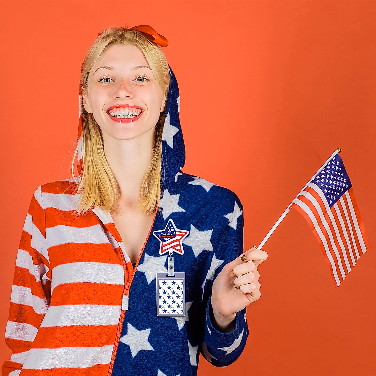 Giegxin 18 Pcs Holiday St. Patrick’s Day Badge Reels Retractable Seasonal Reels Holiday ID Name Badge Holder with Clip for Nurse Office Doctor Gifts Teachers(Vivid)