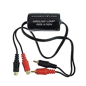 Conext Link AD104 RCA Stereo 2 Channel Ground Loop Isolator Signal Noise Filter Suppressor （13600）