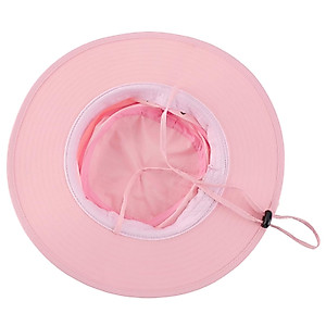 Home Prefer Womens Sun Hat Lightweight Mesh Bucket Hat UPF50+ Wide Brim Sun Protection Caps Pink
