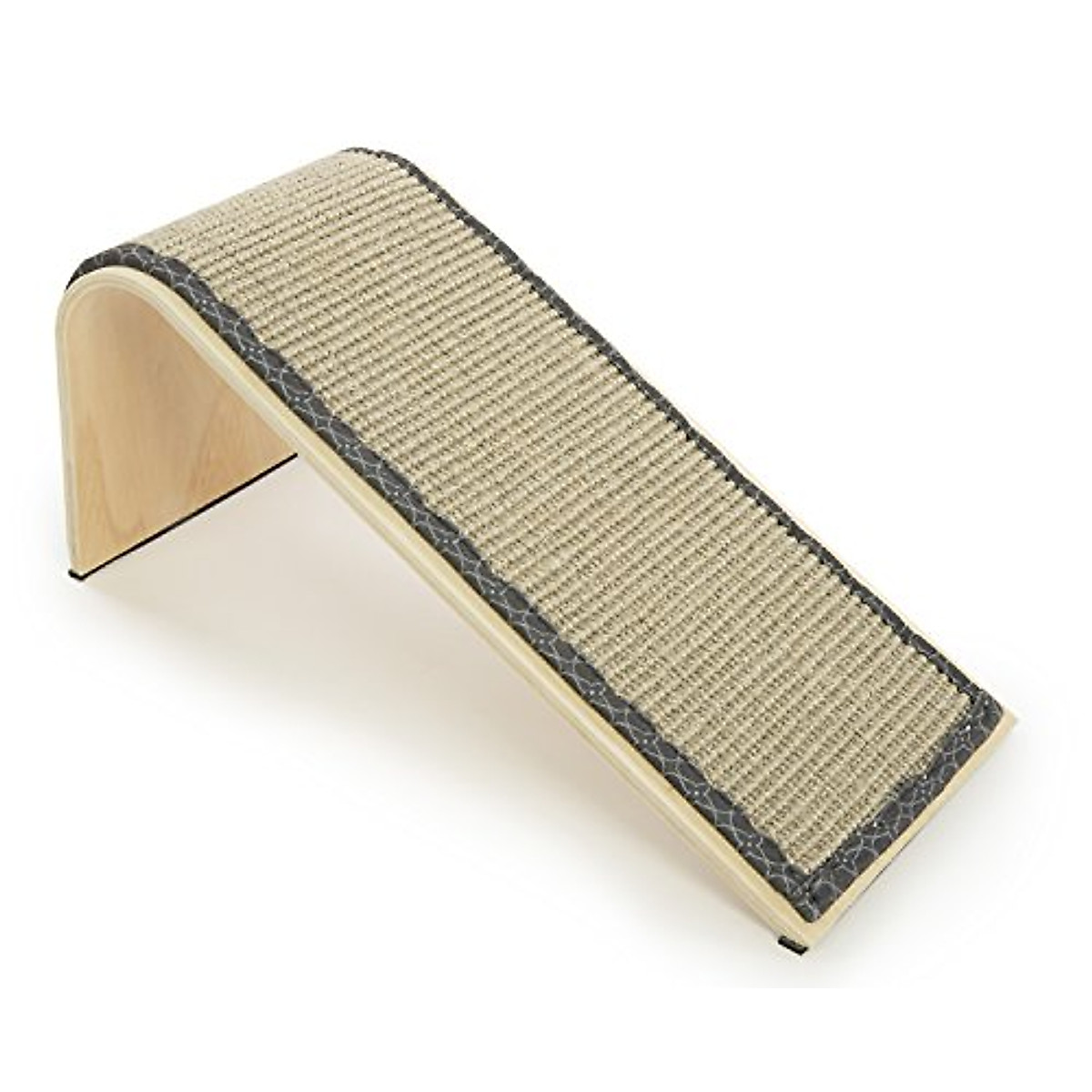 SmartyKat Sisal Angle Cat Scratch Ramp, Includes Catnip - Natural, One Size