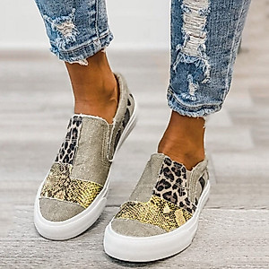 Shakumy Womens Slip on Sneakers Tassel Canvas Loafers Round Toe Breathable Casual Platform Fashion Sneaker Walking Shoes