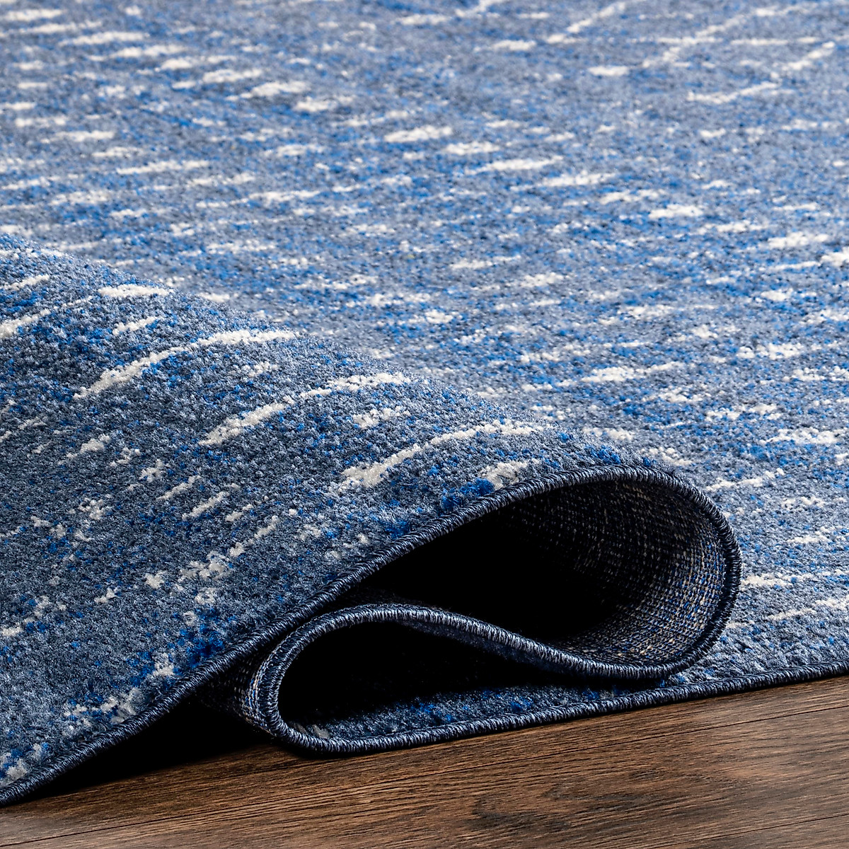 nuLOOM 2x3 Moroccan Blythe Area Rug, Dark Blue, Faded Bohemian Design, Stain Resistant, For Bedroom, Dining Room, Living Room, Hallway, Office, Kitchen, Entryway