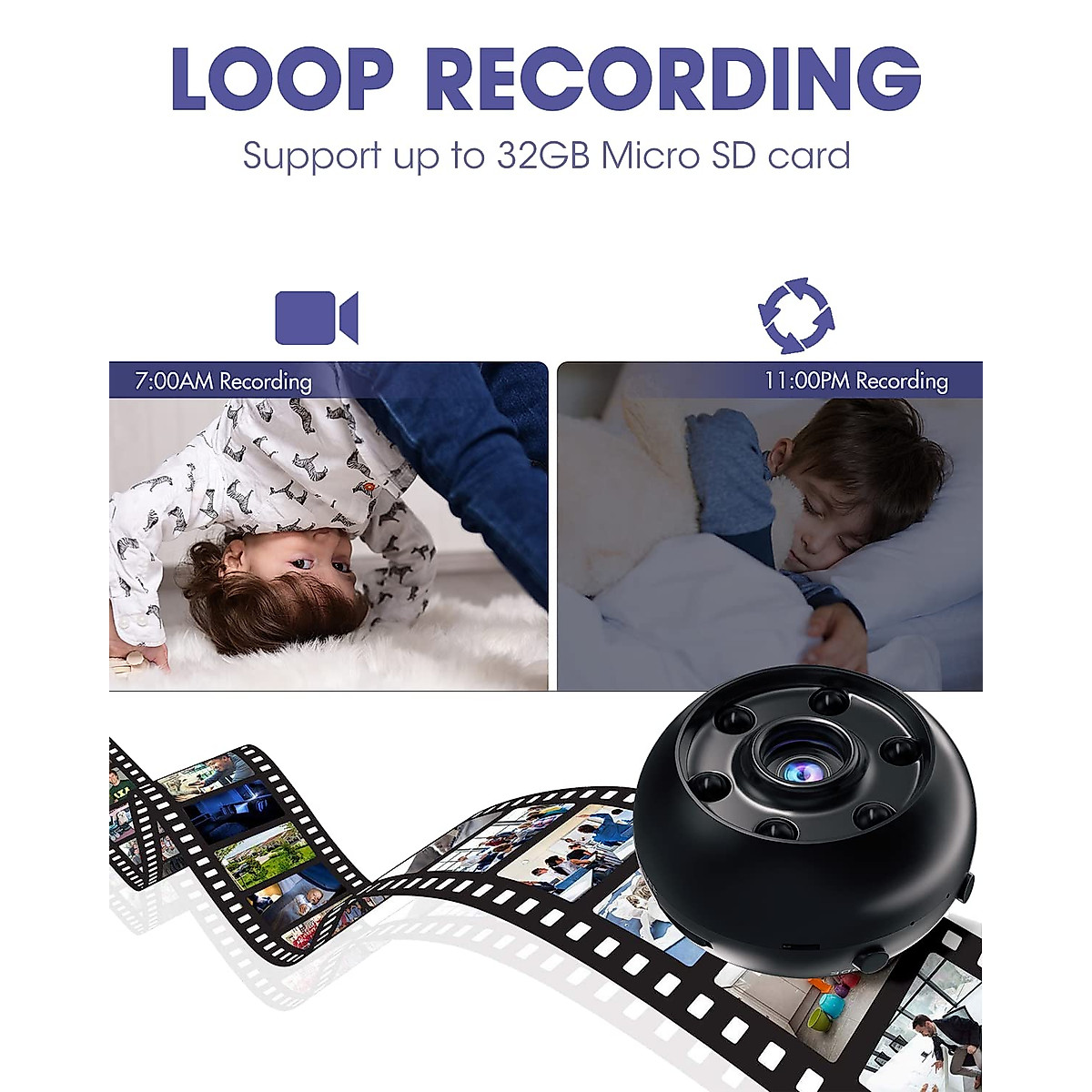 Lagasang Hidden Camera WiFi Mini Spy Camera Hidden Camera Wireless HD 1080P Small Camera with Motion Detection Spy Cameras for Home Security and Outdoor Nanny Cams