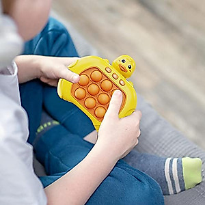 Gelmevo 2PCS Pop Fidget Push Game, Handheld Bubble Game Console Toy for Kids and Teen Party Game Relaxation and Decompressions Fidget Toy