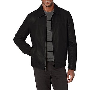 Tommy Hilfiger Men's Classic Faux Leather Jacket, black, Medium