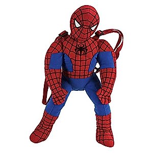 Fast Forward Little Boys' Spiderman Shaped Plush, Red, One Size
