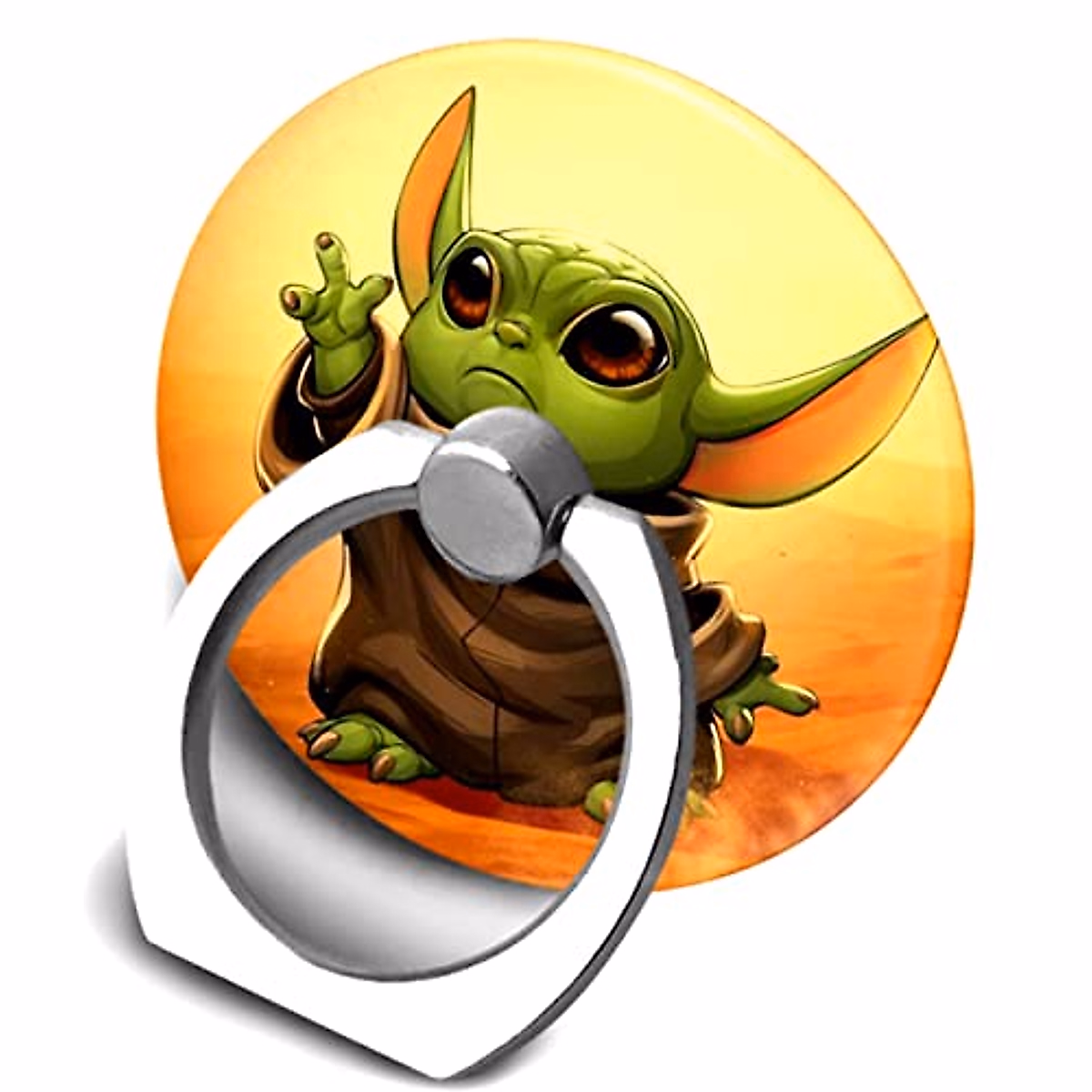 Cell Phone Ring Holder Stand, 360 Rotation Universal Smartphone Round Ring Grip Stand Compatible with Smartphones and Tablets (Baby )