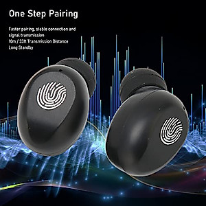 Cuifati Wireless Earbuds,Bluetooth 5.0 Earbuds Touch Control True Wireless Earbuds with Charging Case for Running Sport