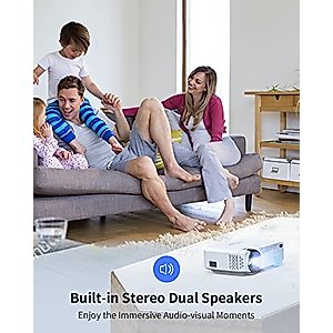 WiFi Projector, Mini Phone Projector [2022 New], 176 '' Display 55000 Hours LED Lamp, Video Wireless Projector Compatible with TV Stick / Smartphone / PC / PS4 / USB / TF/ HDMI/ VGA/ AV