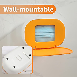 INSHA Mask Dispenser Masks Storage Box Hygiene Station with Cover,Mask Organizeror Gloves, Baby Diaper, Wet Wipes, Panty Liners,for Office and Home Car