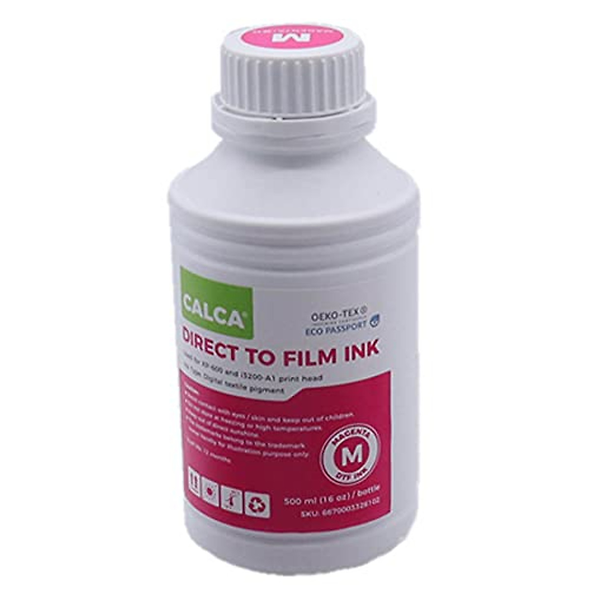 USA CALCA DTF Ink Bundle DTF Ink Refill for Inkjet Printers Heat Transfer Film Printing Ink Water-Based DTF Inks (500ml M)