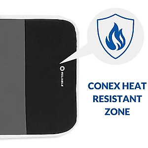 Reliable 220IB Home Ironing Board - Made In Italy Portable Ironing Board with Vera Foam Memory Foam Cover Pad and Conex Heat Resistant Zone, 7 Step Height Adjustment, Strong Iron Rest and Laundry Rack