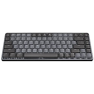 Logitech MX Mechanical Mini Clicky Keyboard (Graphite) Bundle with 3.0 USB Hub (2 Items)