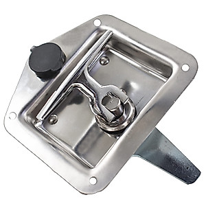 2 Trailer Door Latch T-Handle Lock Stainless Steel Keys for Camper RV Truck Tool