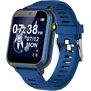 Kids Smart Watch Boys 5-7 8-10 3-5 10-12, Kids Watch with 24 Games, Kids Pedometer Watch with Camera Player Calculator Alarm Calendar Recorder Stopwatch Timer, Cool Kids Toy for Boys