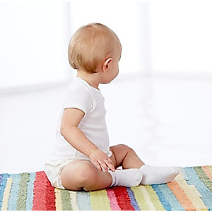 Gerber Baby 3-Pack Short-Sleeve Slip-On Shirts, White, 24 Months