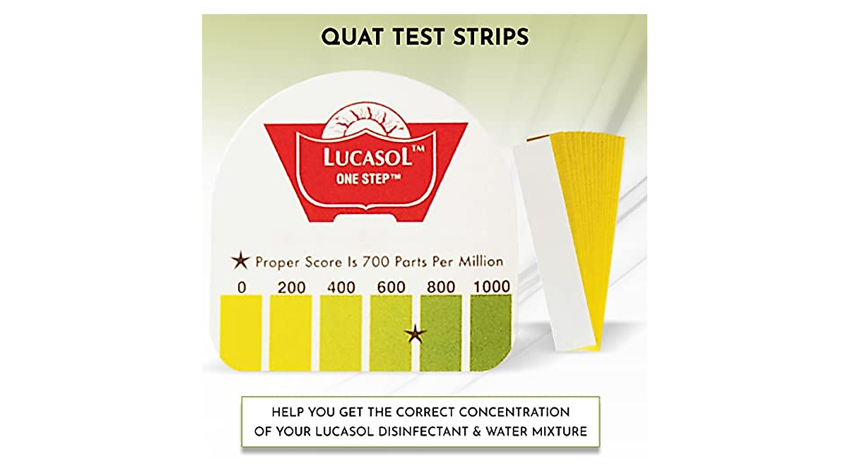 Lucasol Quat Test Strips for Accurate Dilution & Effective Cleaning