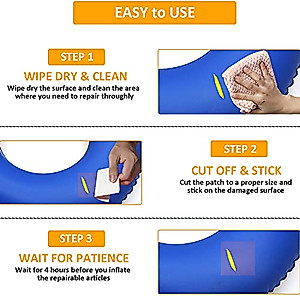 lwqoa 20 Pack TPU Repair Patch Self Adhesive Pool Patch Air Bed Patch Repair Kit for Swimming Pools Swimming Ring Air Bed Inflatable Boats Inflatable Toys 2.8 x 2.8 20 Count Pack of 1