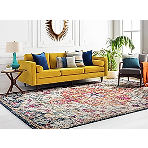 Artistic Weavers Odelia Vintage Bohemian Area Rug,2' x 3',Orange/Navy