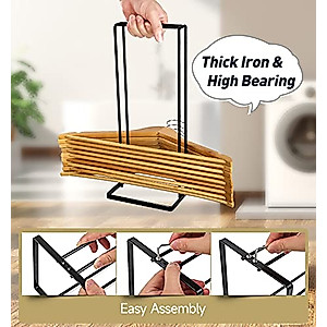 Hanger Organizer, Holds up to 110 Wire Clothes Hangers, Hanger Storage Holder