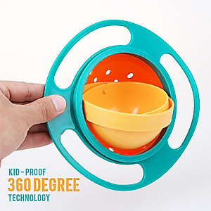 Pro Universal Gyro Bowl | Revolutionary Anti Spill Bowl For Kids | Smooth 360 Degrees Rotation With Highly Durable Material | For Children Of All Ages | 1097 by Pro Universal Gyro Bowl