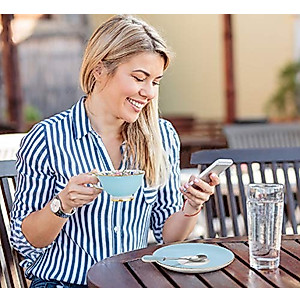3 Piece Bone China Cup and Saucer Set with Spoon Vintage Porcelain Coffee Cup Set, Floral Tea Cup Set with Gold Trim and Gift Box, 7.1oz.