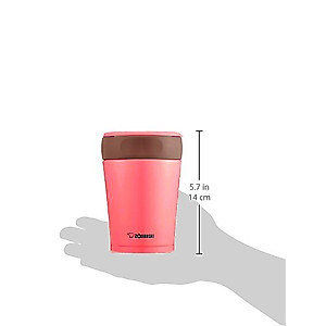 Zojirushi SW-GD36-PP Stainless Steel Vacuum Insulated Food Jar, Bento Box, Heat Retention, Cold Retention, Wide Mouth, 12.2 fl oz (360 ml), Berry