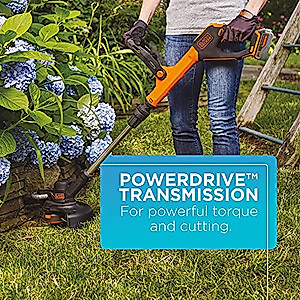 BLACK+DECKER 20V MAX* String Trimmer / Edger, 12-Inch (LSTE523)