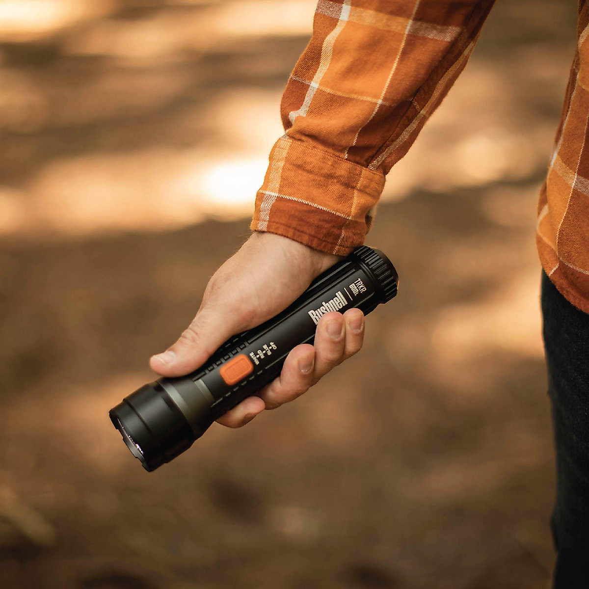 Bushnell Flashlight TRKR 600 Lumen | Multi-Color LED Tactical Flashlights, Battery Powered Lights for Camping, Hunting, Hiking, Emergency, & Outdoor