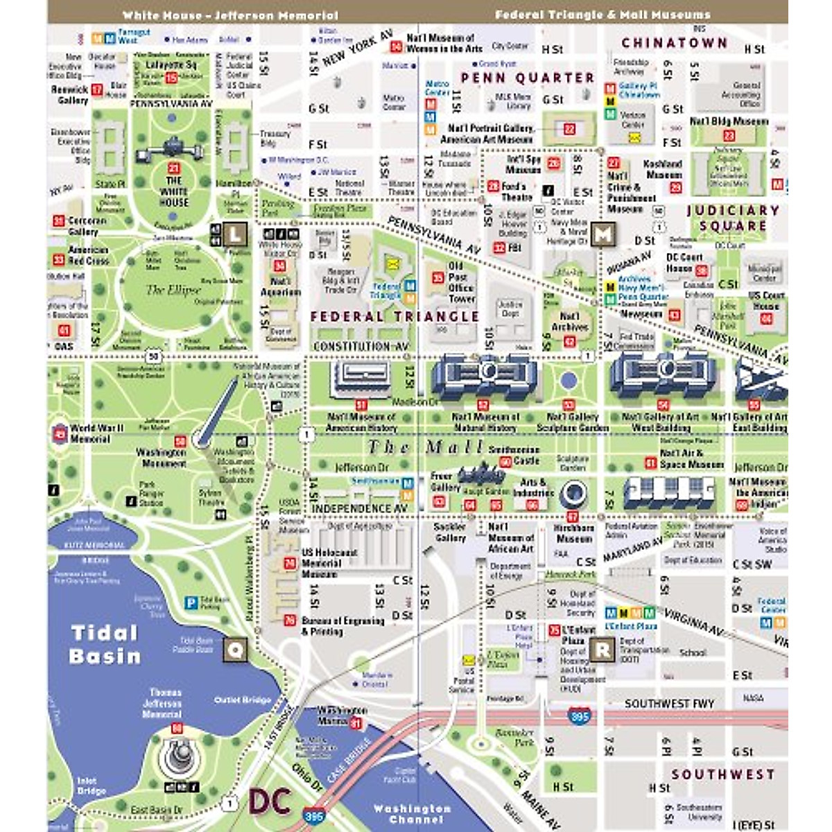 MallSmart® Washington DC Map by VanDam -- Laminated City Street pocket map with all museums, sights, monuments, government buildings and hotels plus ... Map – 2024 Edition (StreetSmart)