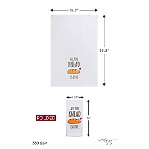 Microfiber Dish Towels Funny Kitchen Towel Set of 4 - Best Housewarming Gifts for New Home Kitchen, Tea Towels for Kitchen Funny, Mom Kitchen Gifts, Baking Themed Dish Towels with Sayings