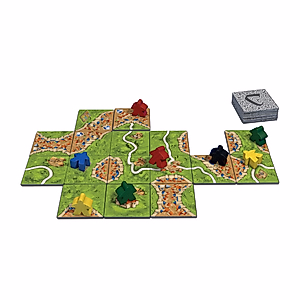Carcassonne Hunters & Gatherers Board Game - Prehistoric Adventure with New Tiles & Meeples! Strategy Game for Kids and Adults, Ages 8+, 2-5 Players, 40 Minute Playtime, Made by Z-Man Games