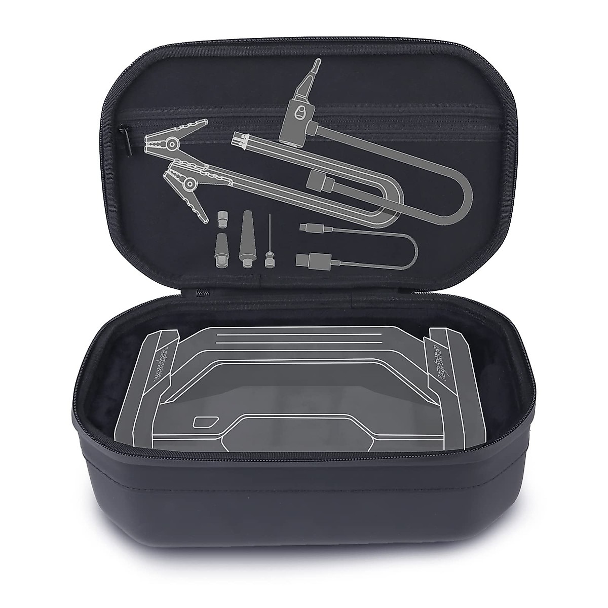 LOKITHOR JA-Series Bag EVA Protection Case for JA300/JA301/JA302/JA400/JA401/JA3000 Jump Starter with air compressor