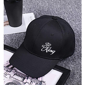 King Queen Hats Matching Snapbacks Hip Hop Hats Couples Snapback Caps Adjustable