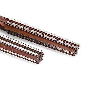 2Pcs High Carbon Steel Straight Shank Morse Taper Reamer Rough + Fine Hand Reamer Set Replacement(MT2#)