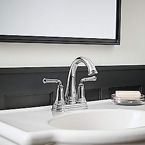 American Standard 7052207.002 Delancey Centerset Bathroom Faucet with Pop-Up Drain, Polished Chrome