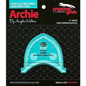 Creative Grids Machine Quilting Tool 4 Pack Squiggy, Archie, Shorty, Slim