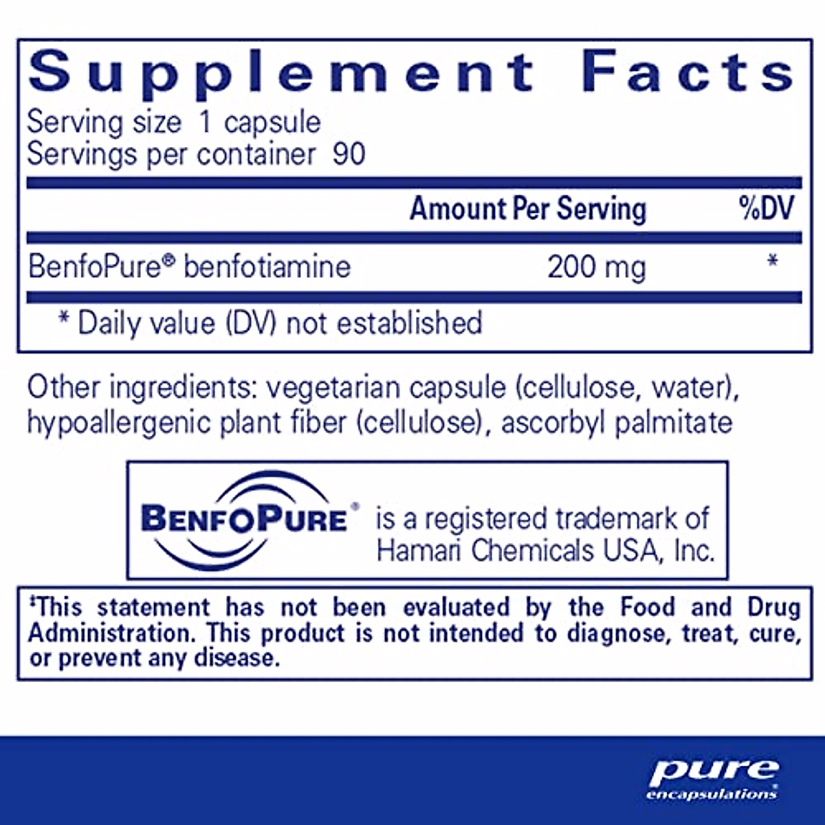 Pure Encapsulations BenfoMax | B1 (Thiamine) Supplement to Support a Healthy Carbohydrate Metabolism and Kidney Cellular Health* | 90 Capsules