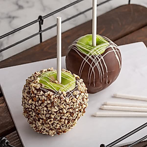 Oasis Supply Apple Candy Containers - 20 Paper Candy Apple Sticks + 20 Candy Apple Bubble Containers – Supplies for Candy Packaging