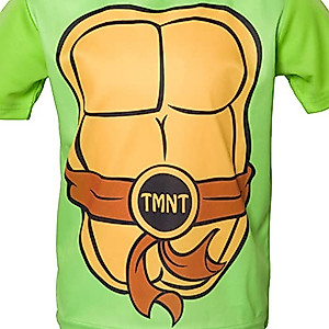 Teenage Mutant Ninja Turtles Raphael Little Boys Athletic Graphic T-Shirt Mesh Shorts Black/Green 7-8